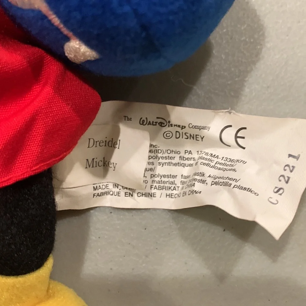 Disney | Toys | Disney Mickey Mouse Dreidel Mini Bean Bag Plush | Poshmark